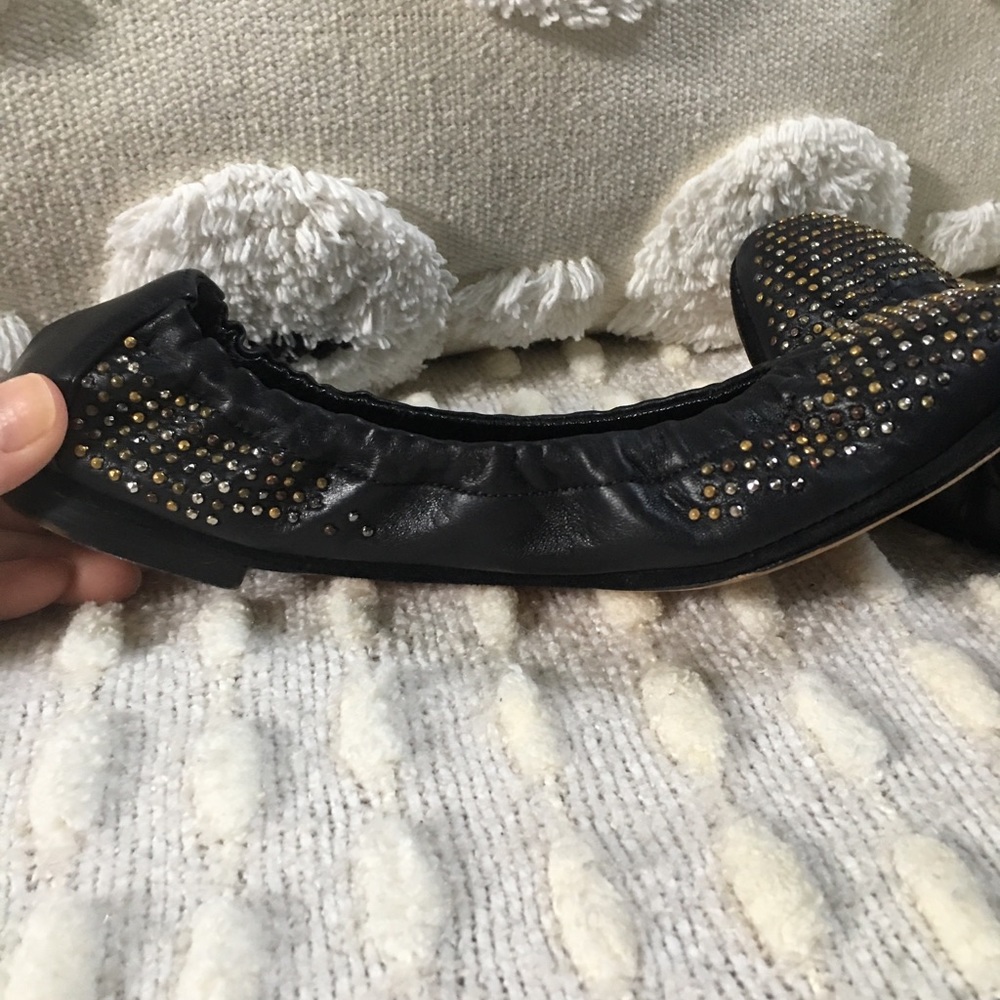 {Ysl} Studded Ballet Flats - Gem